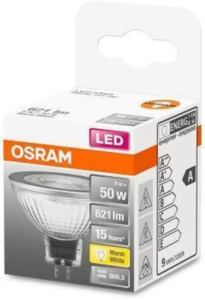 LED LAMP OSRAM 8W G5,3 MR16 621LM 2700K - Bauhof