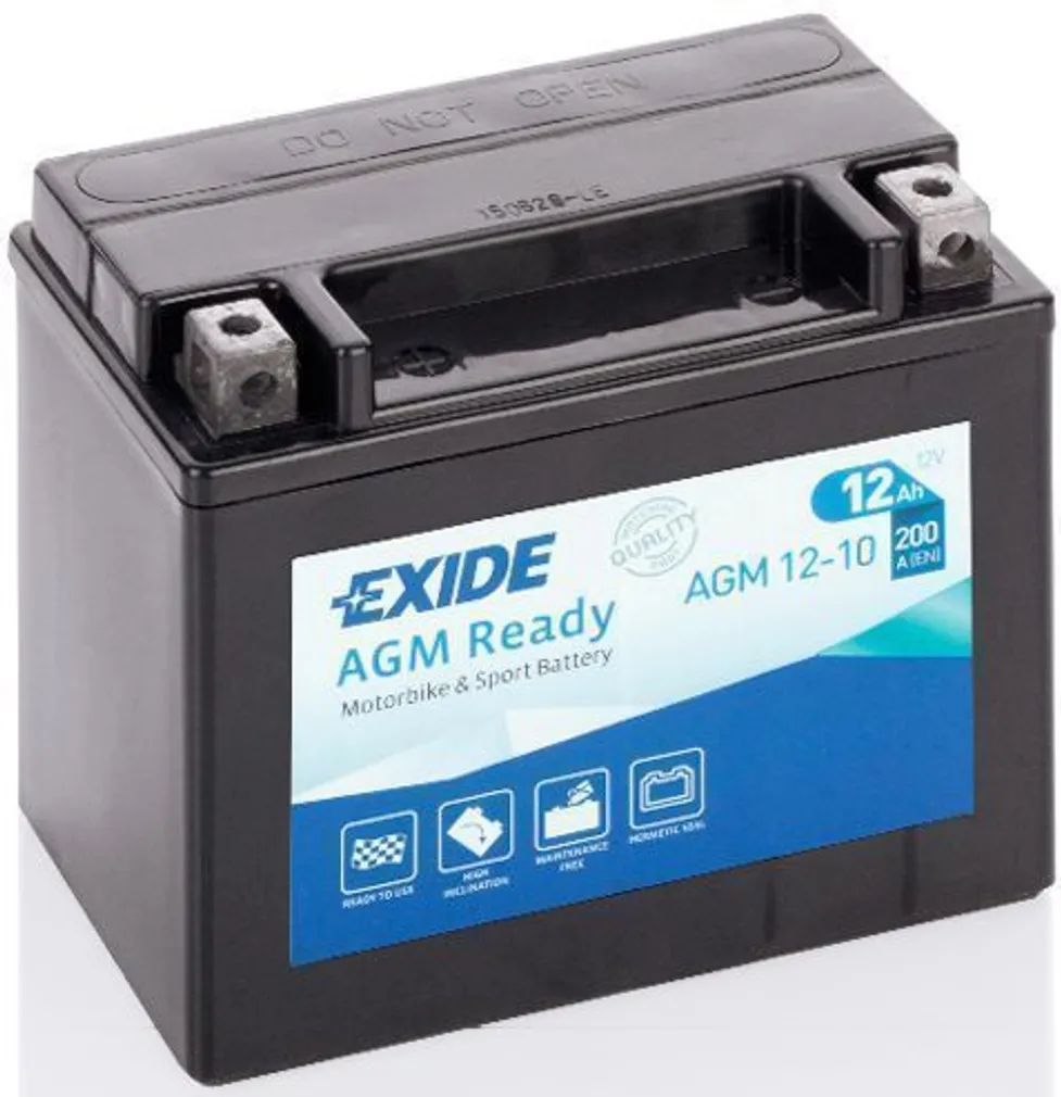 MOTOAKU EXIDE 12V 10AH AGM12-10 150X87X130MM - Bauhof